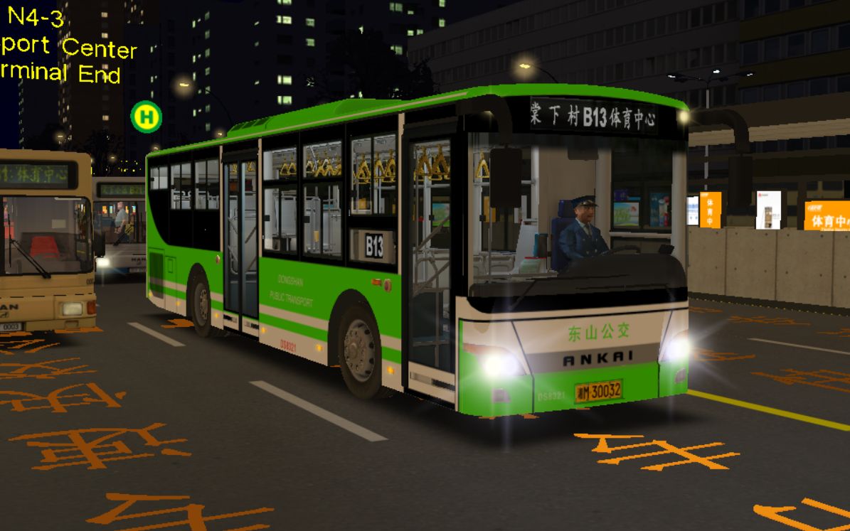 OMSI2安凯客车行驶于广佛市1.6的B13快线上