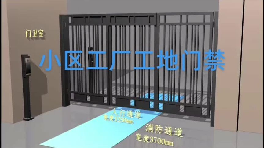 #南宁工厂门禁#小区门禁#小区改造门禁#华润办公室自动门