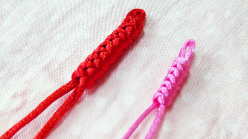 教你2分钟学会“金刚结”的编法,编手链很好看!