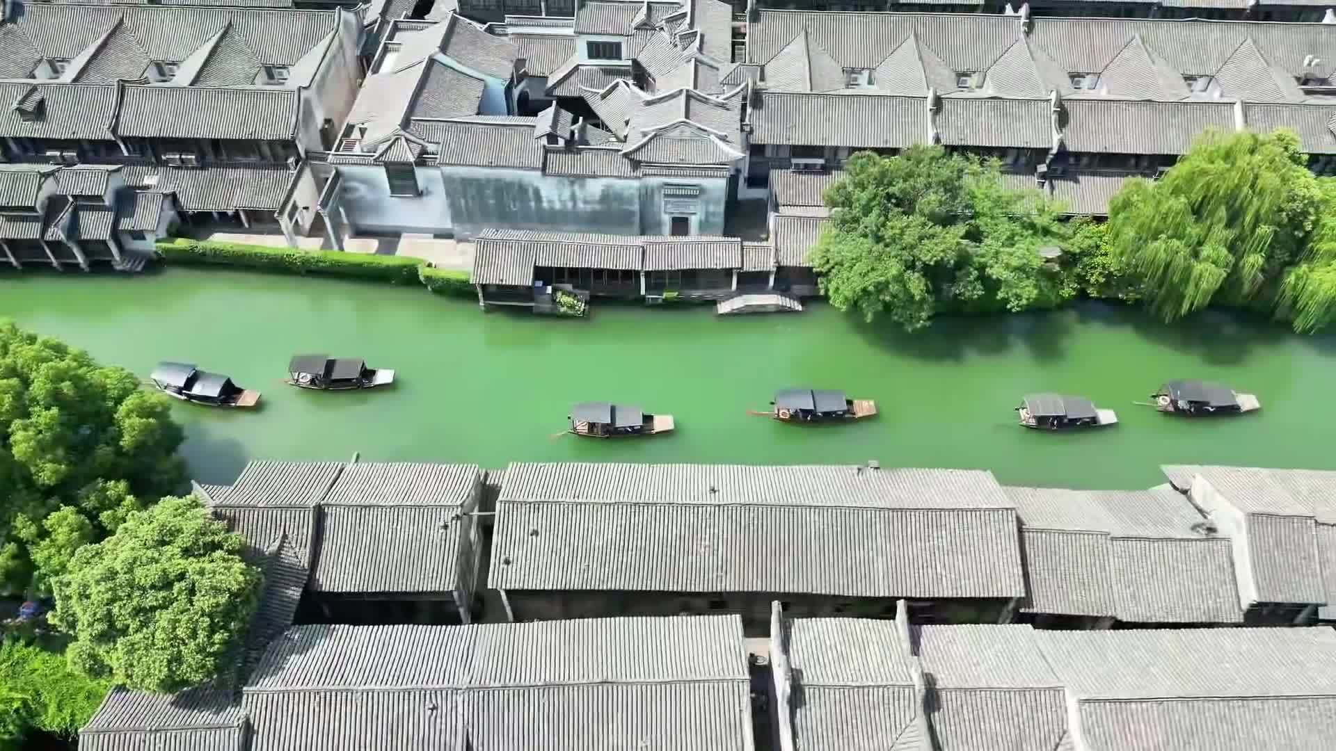 白墙黑瓦,小桥流水,乌镇就像一幅水墨画,展现着江南水乡的独特韵味 #...