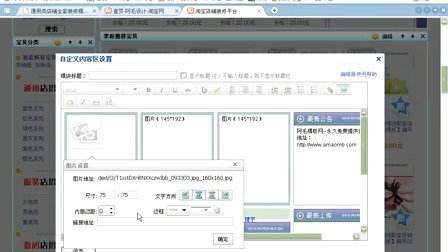 第六课、淘宝店铺促销区模板代码的安装和使用方法