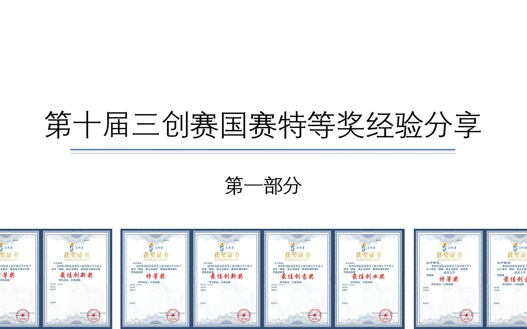 大学生竞赛分享| 我是怎么获得电子商务三创赛国家特等奖的?(第一部分)