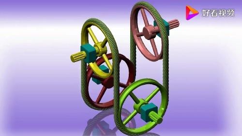 两个设计的很有意思的皮带传动结构,见识下如何运行?