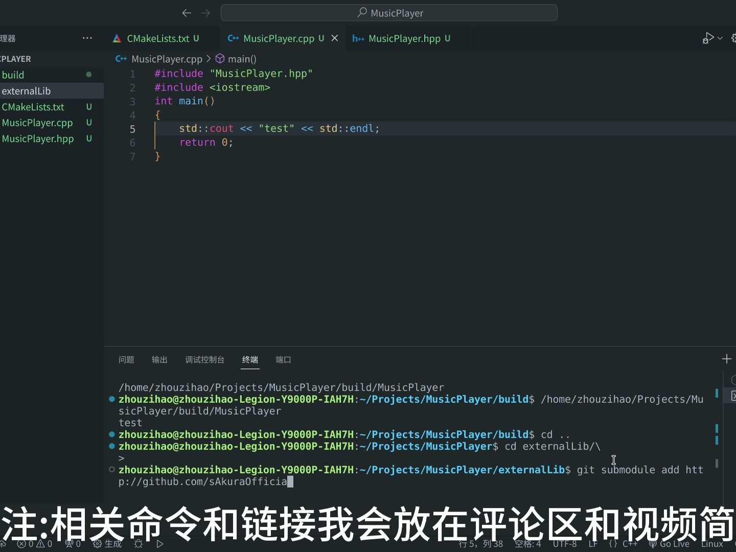 ...C/C++项目实战 从0搭建跨平台音乐播放器-第一集:创建一个简单窗口