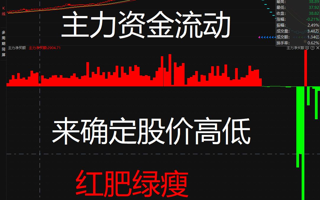 主力资金来确定股价高低!