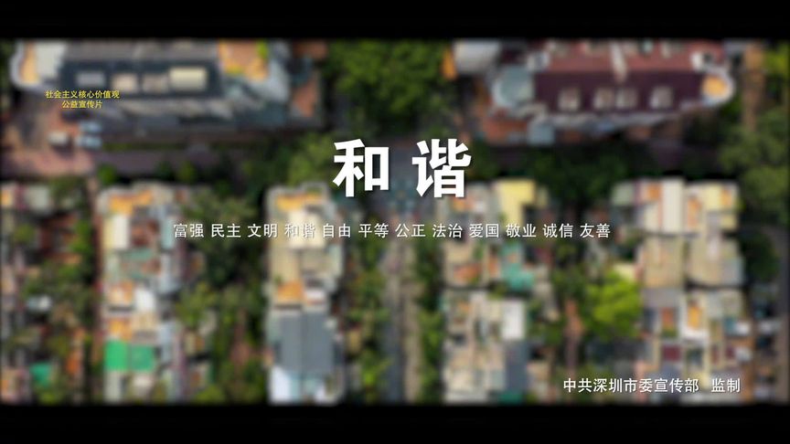 #社会主义核心价值观#宣传片【和谐】