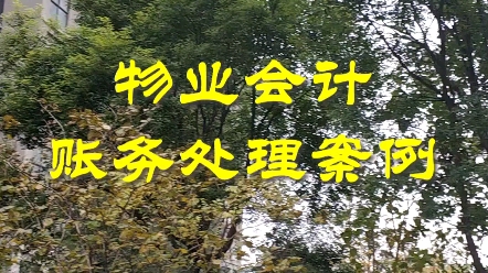 物业会计怎么做账?超全的物业会计账务处理案例,86笔物业会计真账...