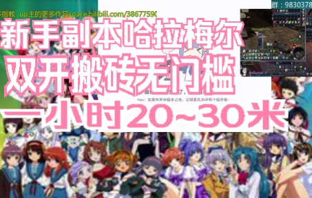 【干货】永恒之塔怀旧服新开傲世八星新手副本“哈拉梅尔”双开刷一...