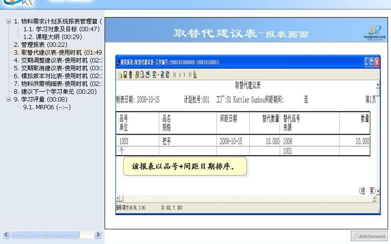 MRP06管理报表篇