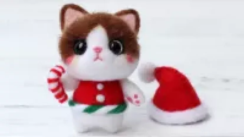 猫猫圣诞 · 梧桐家羊毛毡 戳戳乐手工制作diy视频教程