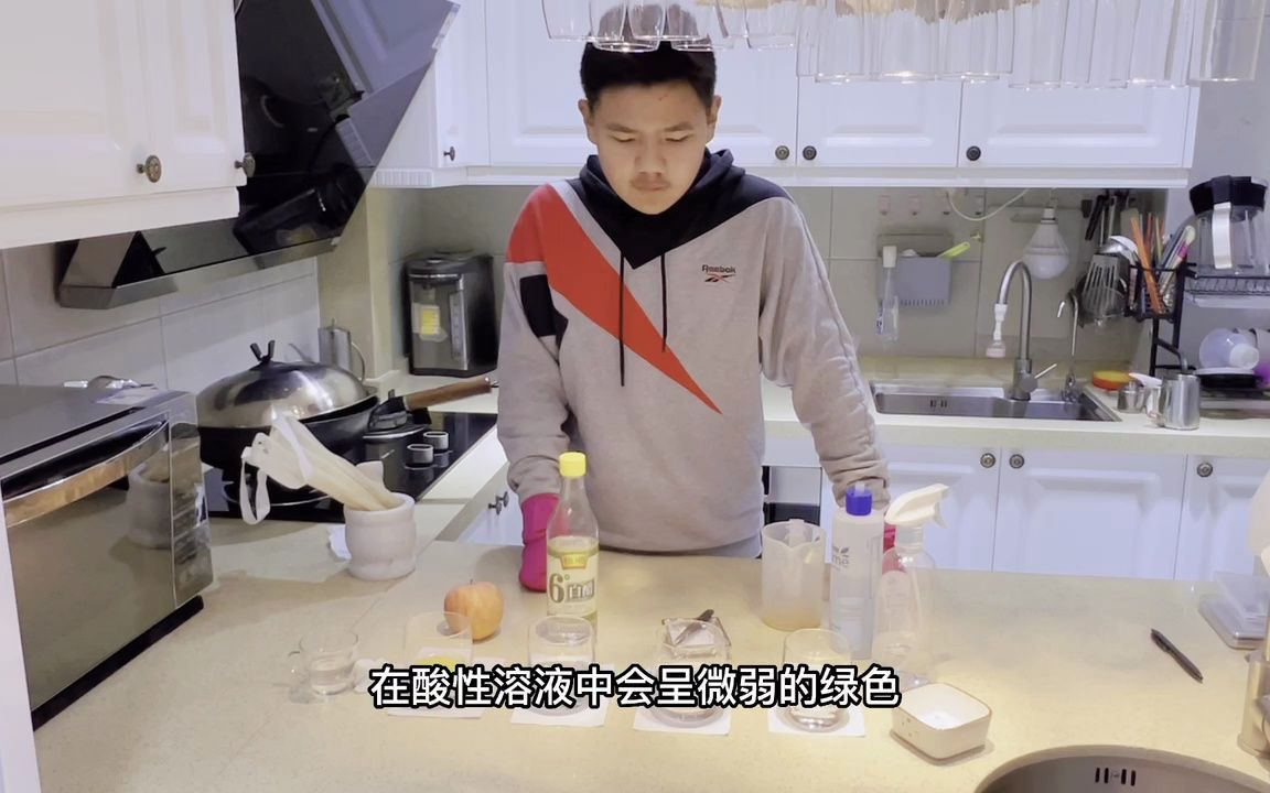 化学实验--玫瑰花瓣自制酸碱指示剂