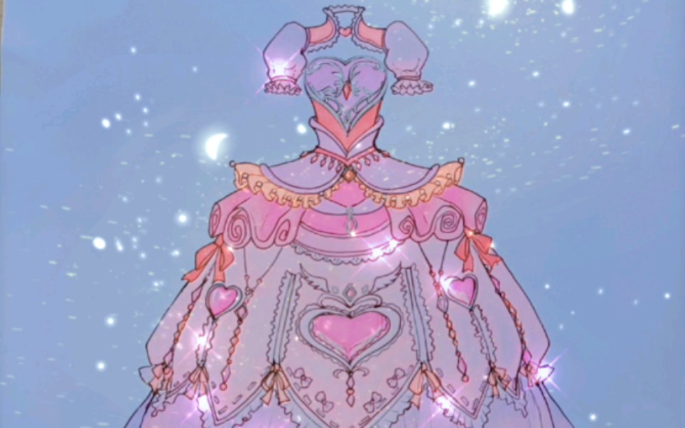 画叶罗丽精灵梦情公主的裙子