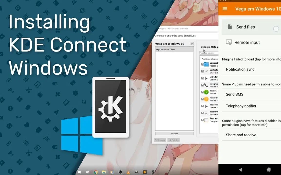 【KDE Connect】在 Windows 上安装 KDE Connect 实现文件互传、...