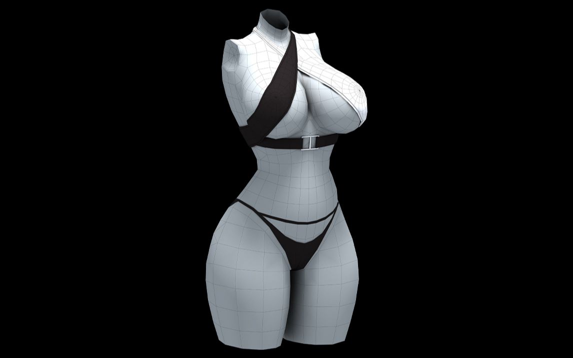 【3D】奶量越少,奶妈越猛!3Dmax女性人物角色建模教程!