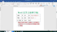 Word设置文字上标和下标