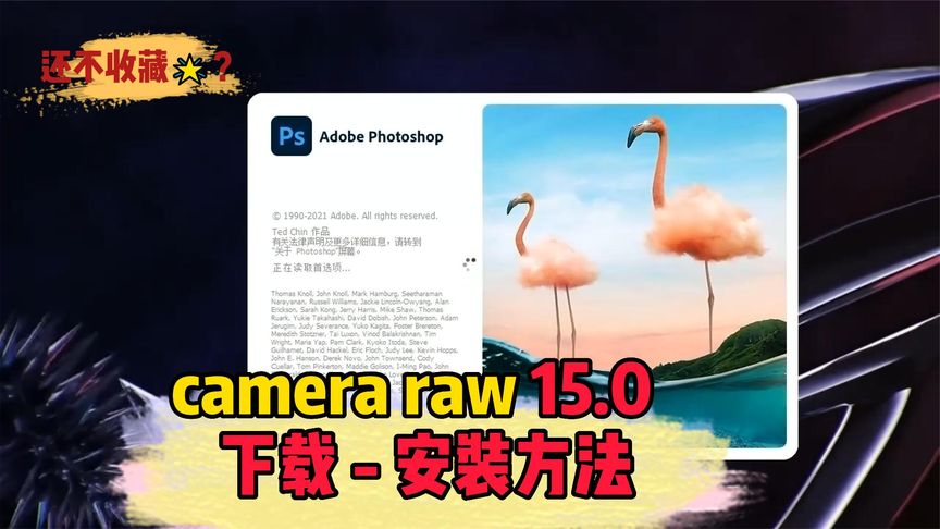 ps camera raw 15.0最新版本安装使用教程
