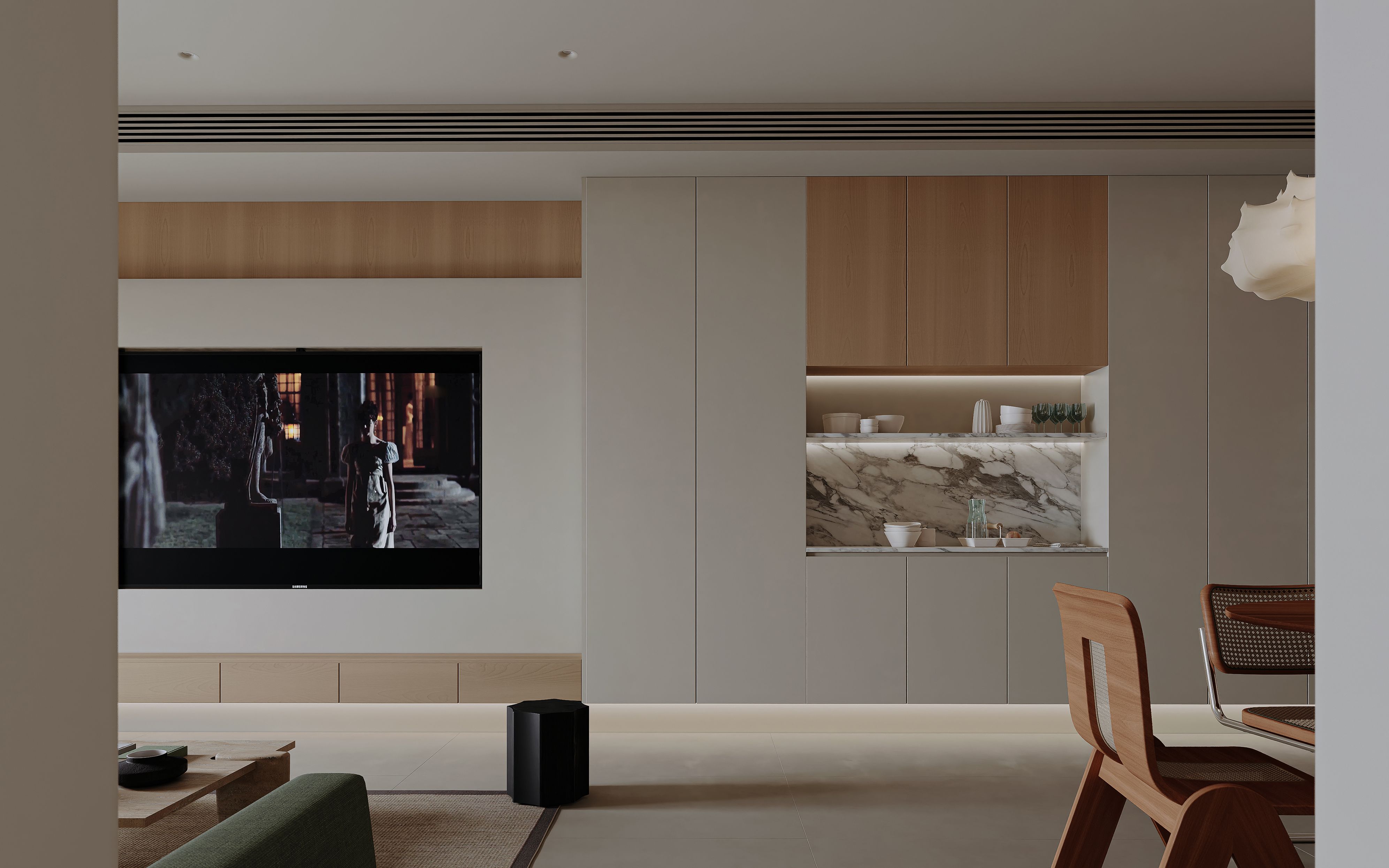 ...案例】D5渲染器2.5版本|国产渲染器之光|室内空间动画漫游-原木风