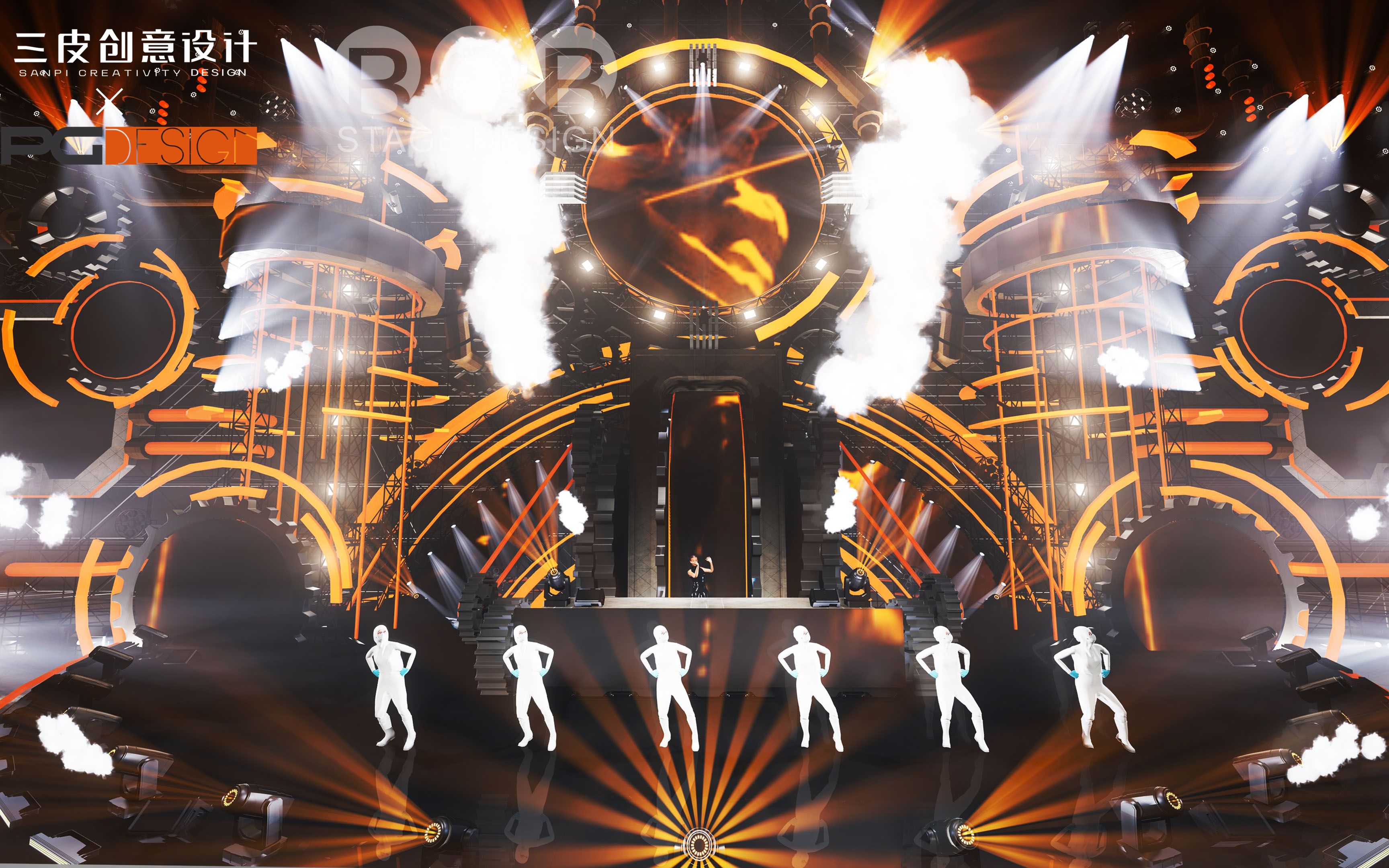 电音节舞美设计预演