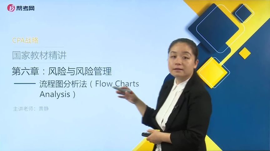 帮考网黄静2020注册会计师考试-公司战略与风险管理-流程图分析法