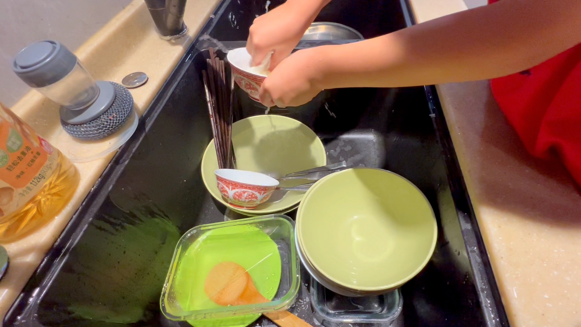 原创#会做饭的男孩你爱吗?7岁男孩家务劳动烧饭洗碗