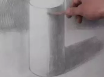 素描几何体圆柱体画法视频讲解