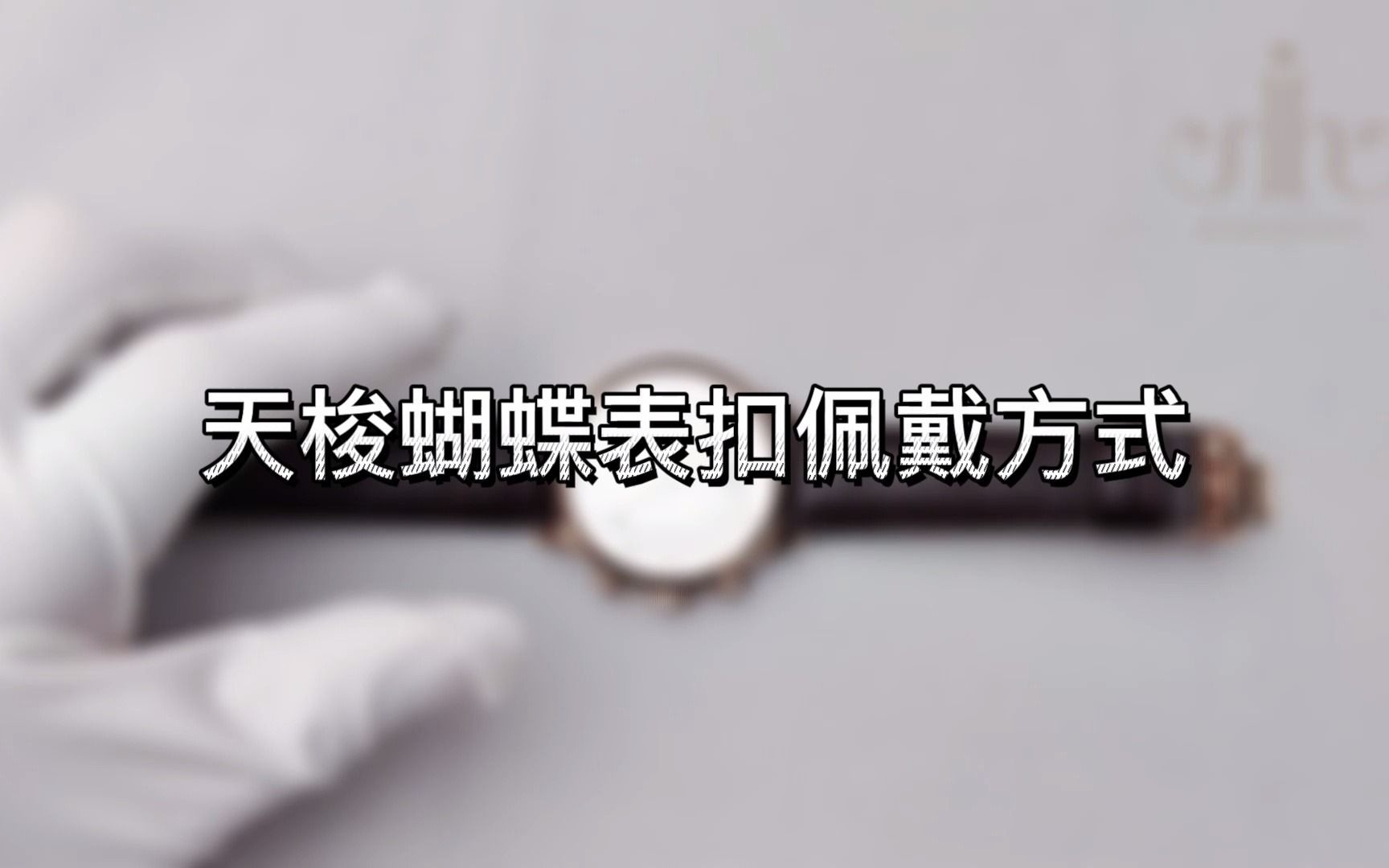 天梭蝴蝶表扣佩戴方式