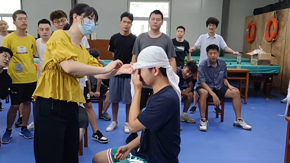 三角巾的使用之如何包扎头部