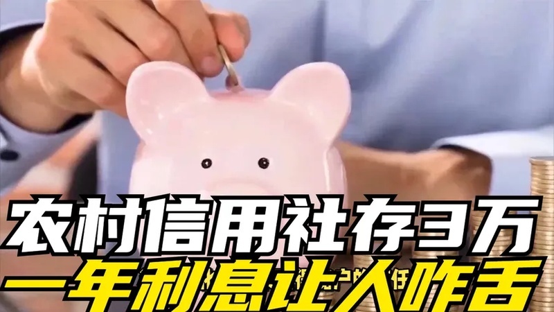 利率大变天,农村信用社存3万,一年利息让人咋舌