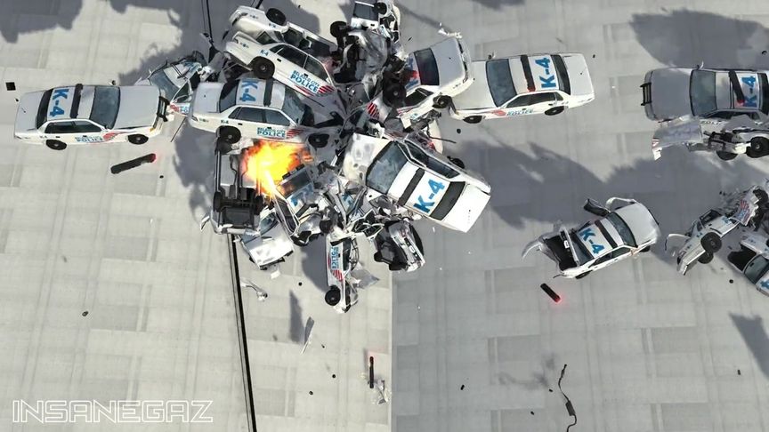 车祸模拟器:超真实汽车撞击集锦,史上规模最大篇