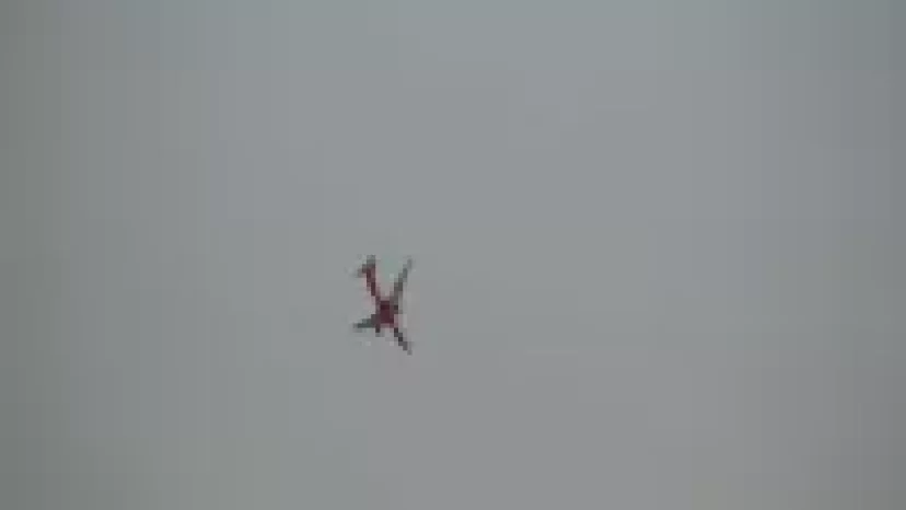 RC客机坠毁! 空客a-330-300模型飞机模型 全毁了