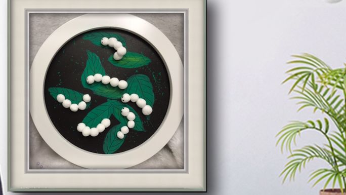 儿童美术亲子课《可爱的蚕宝宝》这么可爱的蚕宝宝快来一起绘画吧