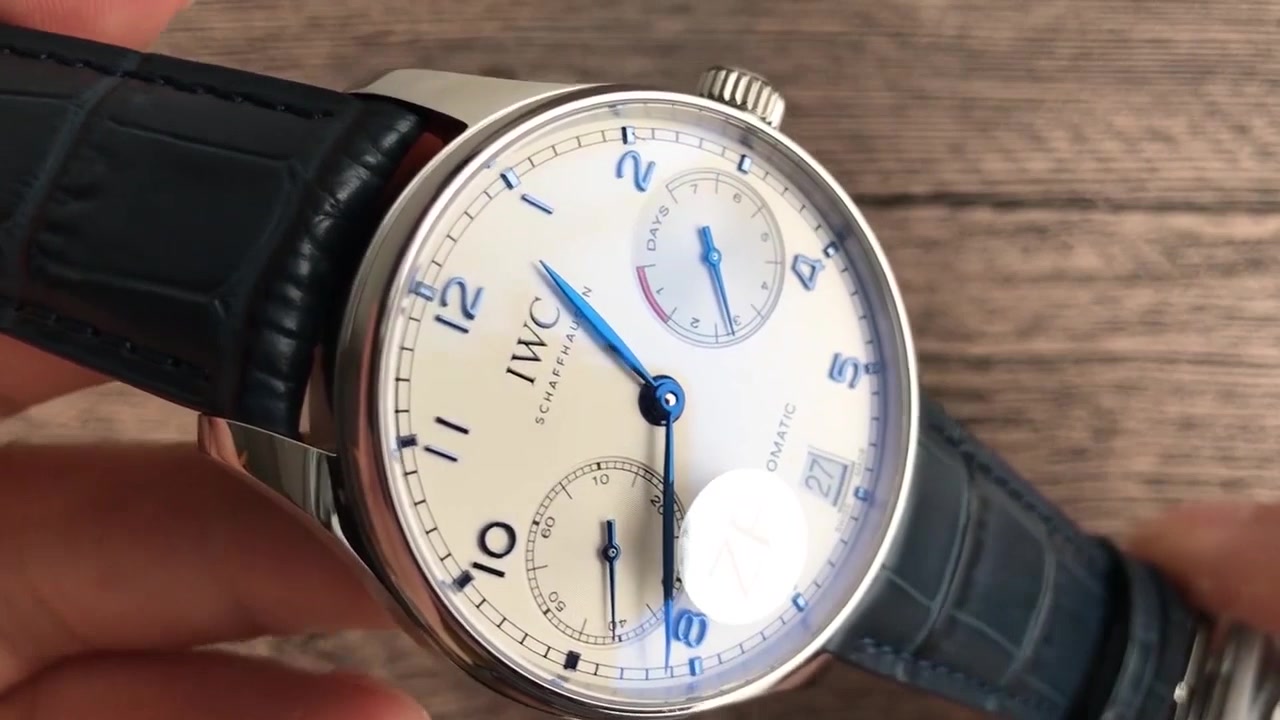 广州暴雨捡到一块顶级手表,重谈ZF万国葡萄牙葡七 V5版本 蓝针精细到...