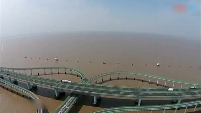 杭州湾跨海大桥就是壮观