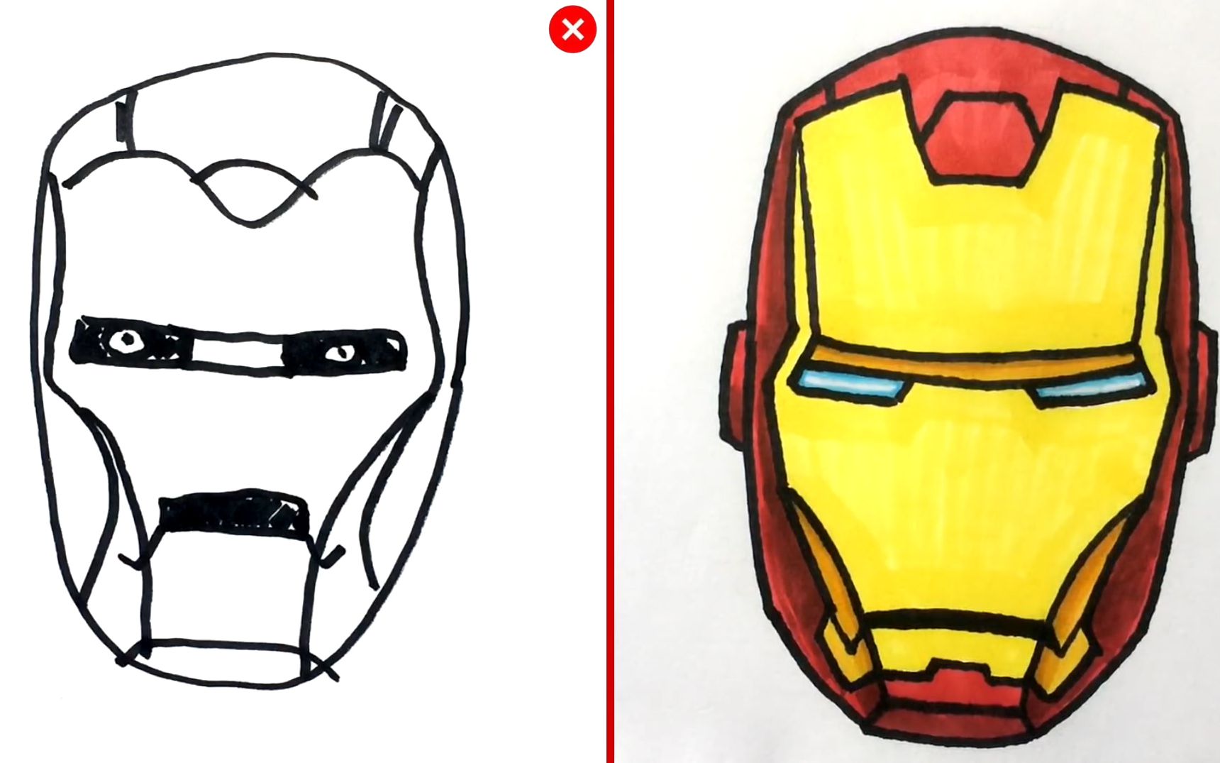 1分钟画钢铁侠,灭霸,绿巨人,美队