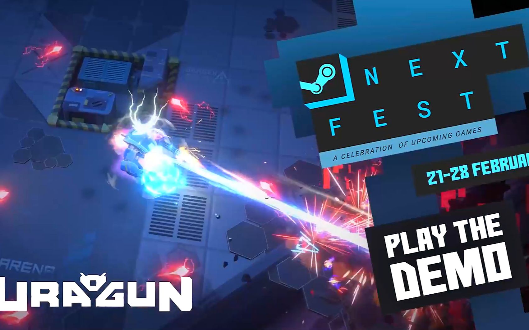 AI再度入侵人类世界-机甲俯视射击新游《Uragun》将于4月12日推出