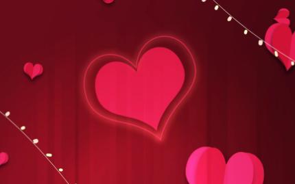精品 · 4K情人节红色爱心浪漫动态背景视频