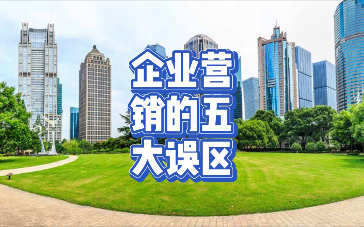 企业营销的五大误区