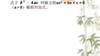 人教版九年级上册第二十二章解一元二次方程——公式法 育英科技 ...
