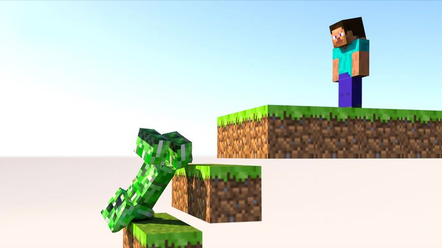 MC动画:如何消灭一只苦力怕