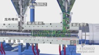 挤出机改性塑料造粒动画