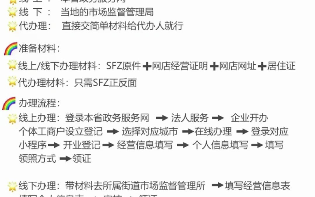 开网店办理营业执照资料流程!开网店,不管是个人店铺,企业店铺还是...