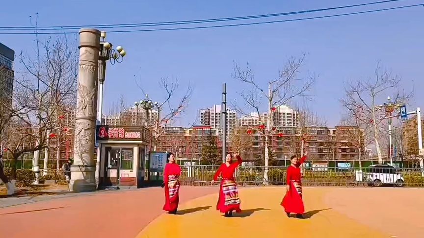 藏族舞蹈洗衣歌,欢快靓丽优美热情.国际会展中心