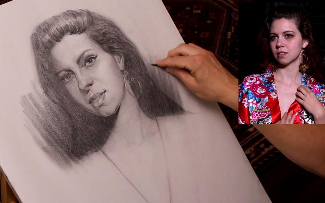 【素描】照片写生Wake and Draw #33 - Mina Salome