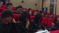 高一国防班 学生代表 陈可一 做表态性发言