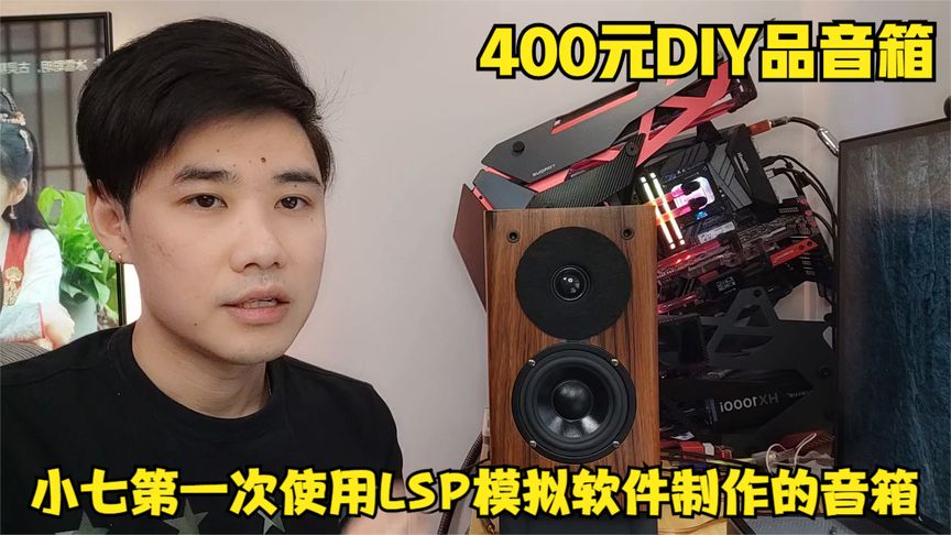 小七第一次用 LSP CAD音箱设计模拟软件 制作的一对DIY音箱