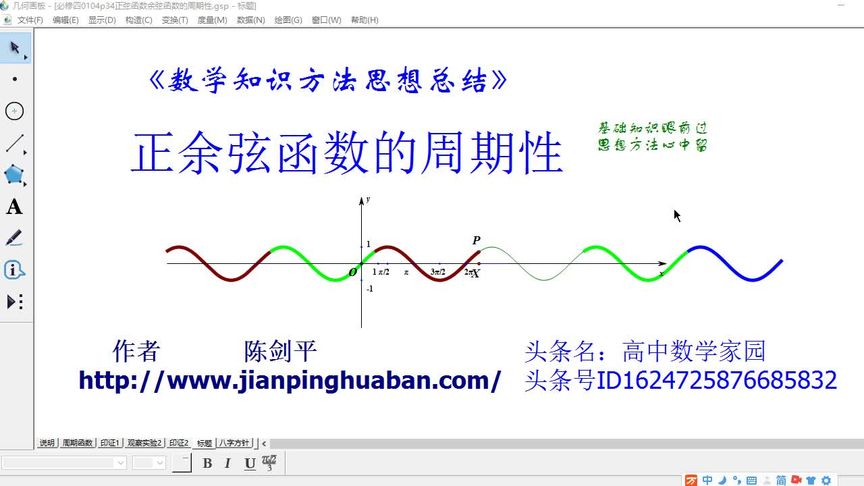 画板讲解正余弦函数的周期性