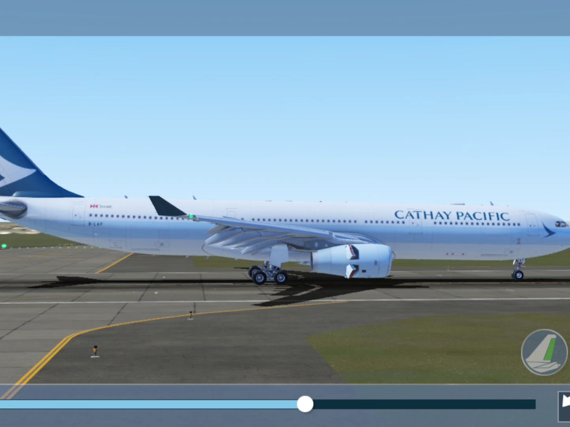 XP10 A330降落_模拟飞行