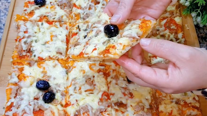 想吃披萨不用出去买,分享家庭做法,简单无技巧香软拉丝