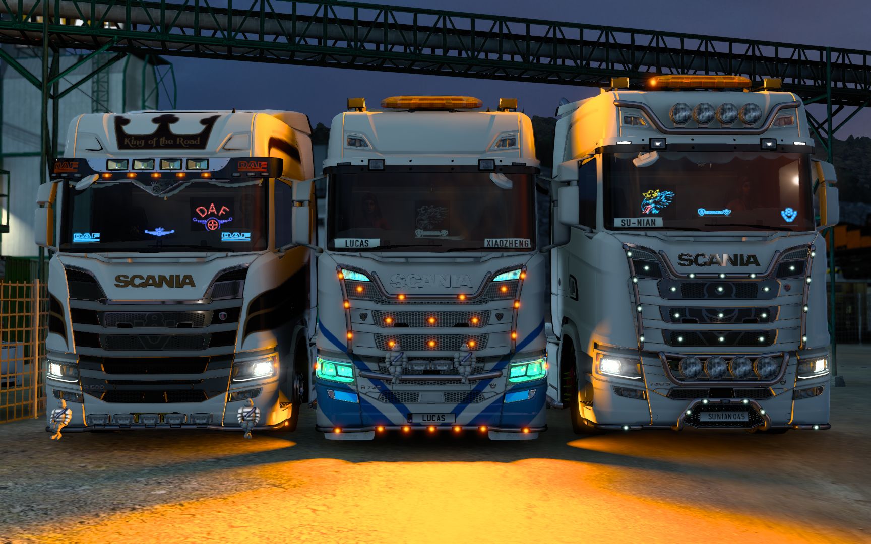 【欧洲卡车模拟2】12.8 ST车队日常活动 直播录像