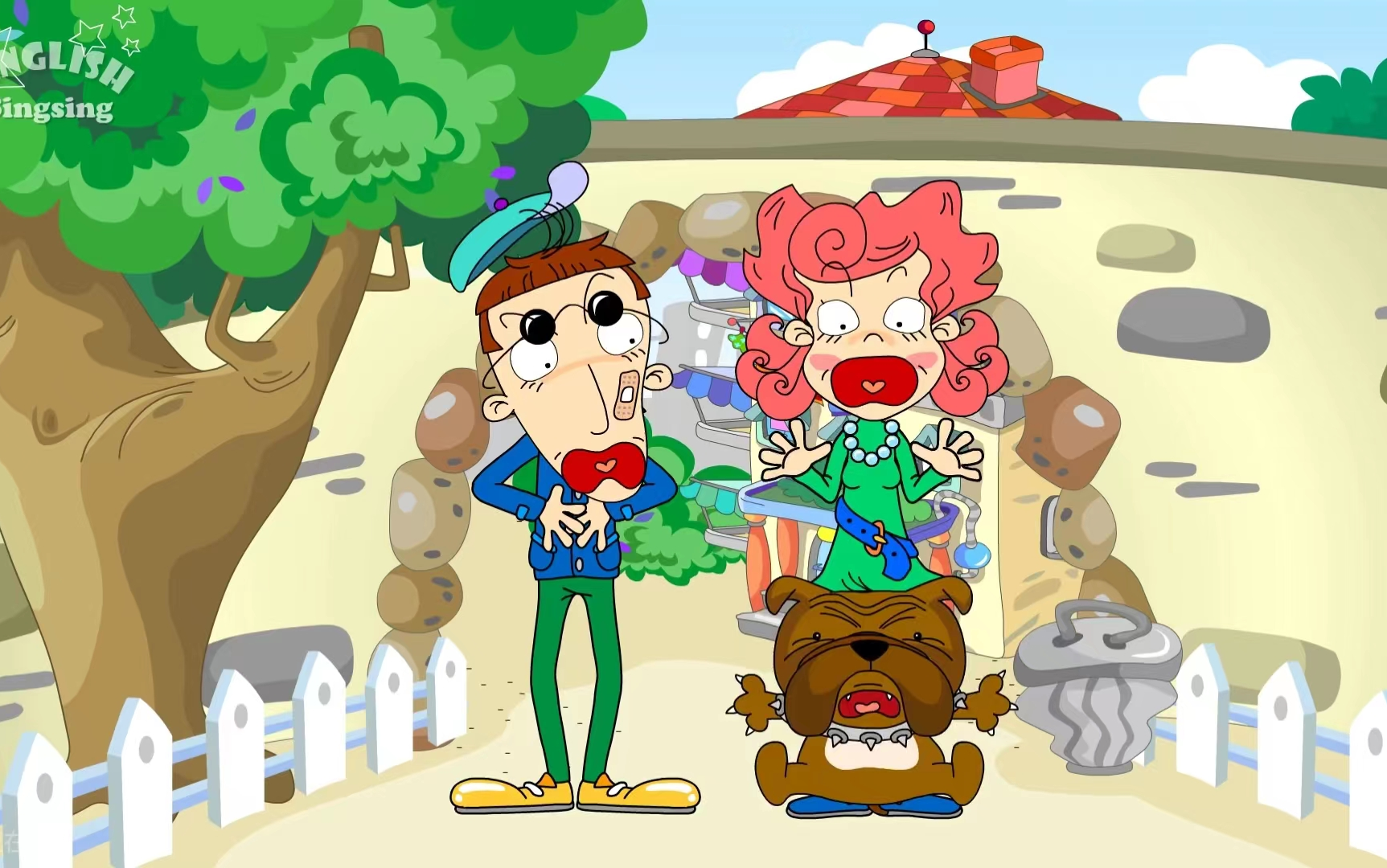 英文卡通故事-基本对话Cartoon Story-Basic Dialogue(for Beginners)-...